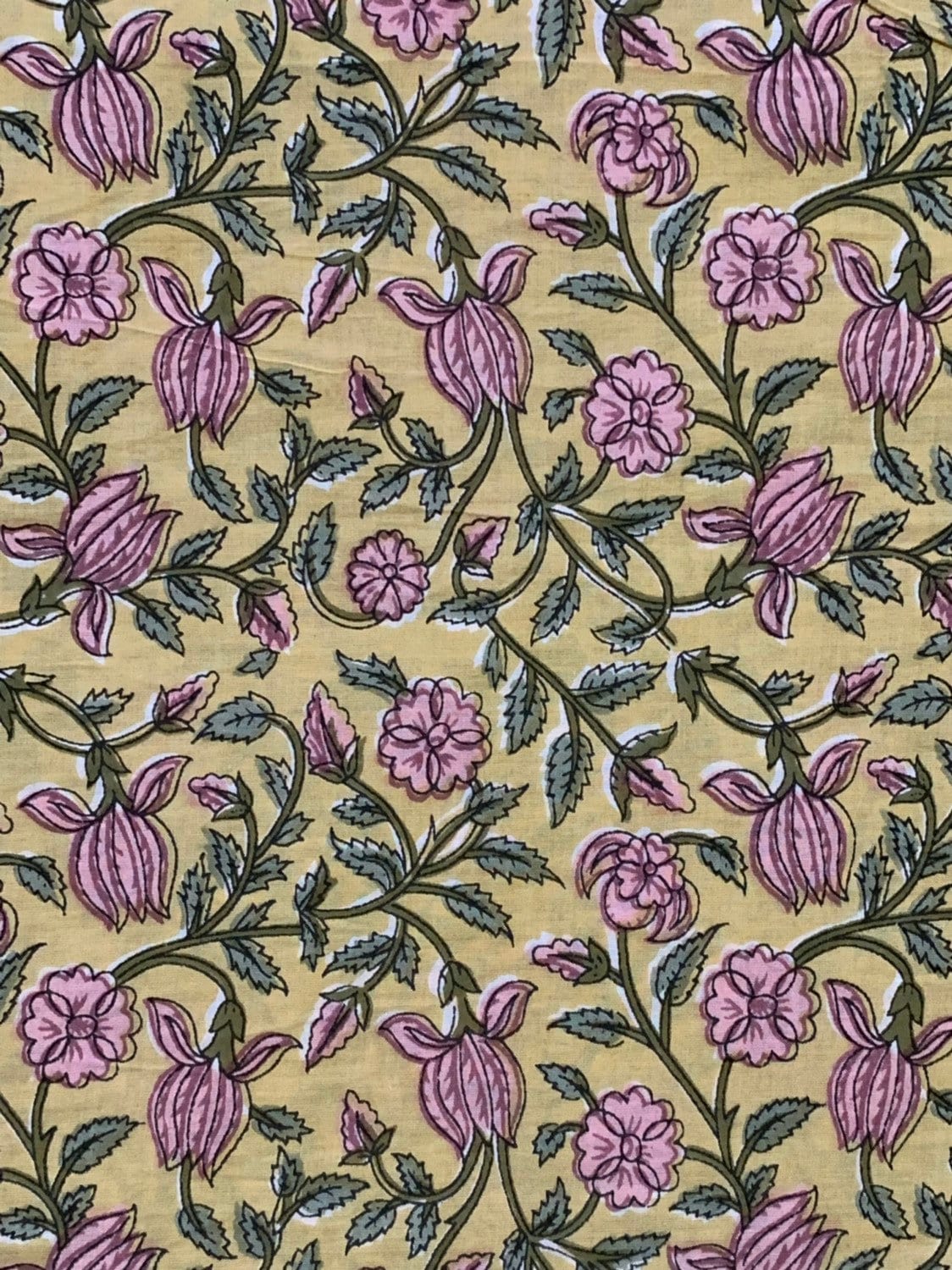 Jewelry Making & Beading Floral Cotton Fabric 1 yard Approx Jewelry ...
