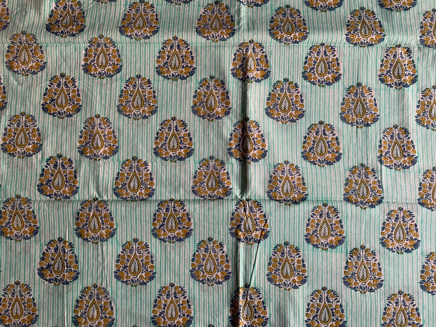 Paisley Print Hand Block Print Printed Cotton Fabric Block - Etsy UK