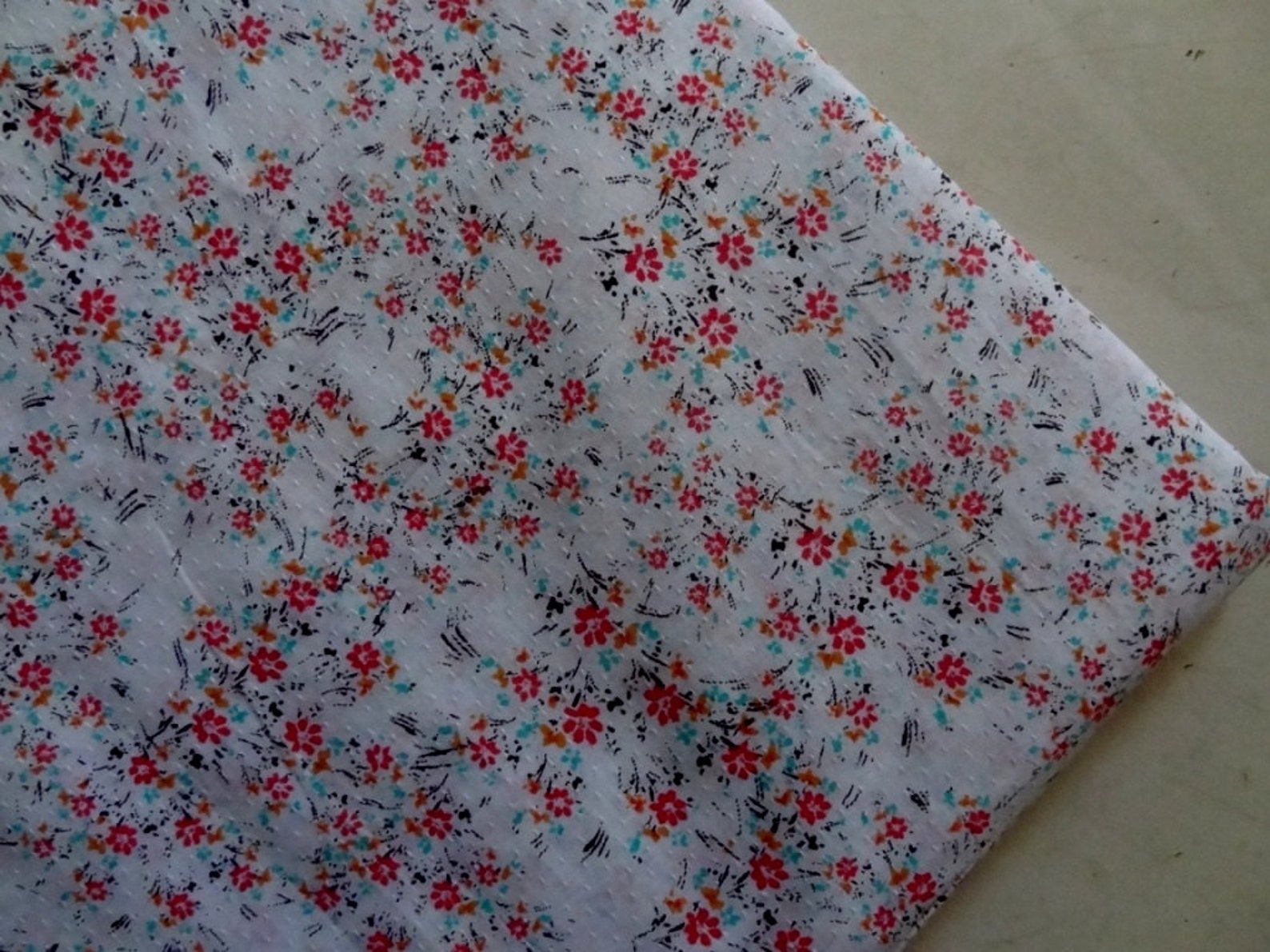 Floral Print Cotton Fabric by Yard Indian Fabric Women's | Etsy