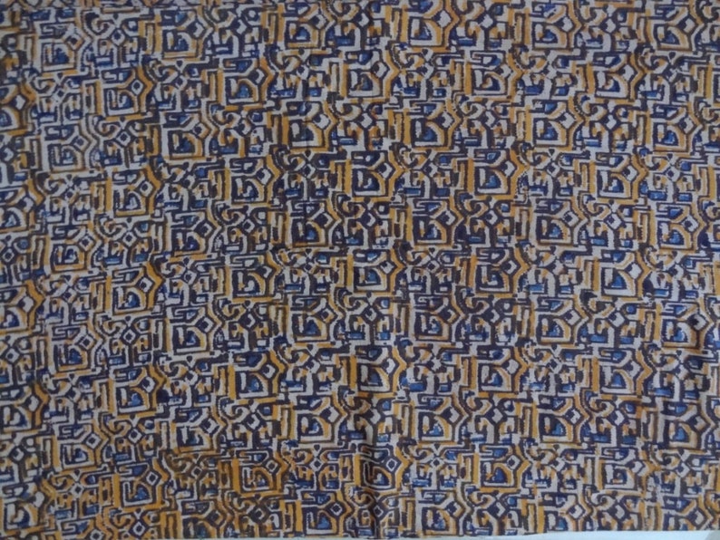 Geometric Print Block Print Fabric Womens Clothing Vegetable - Etsy