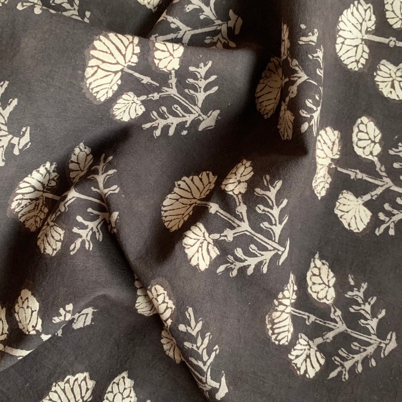 Hand Printed Fabric - Etsy