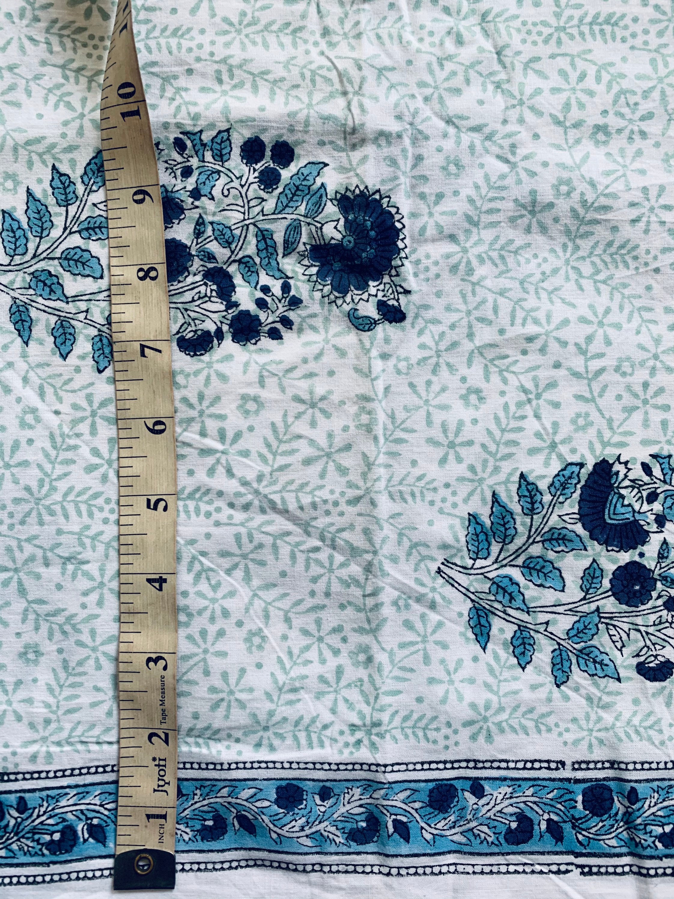 Floral print Cotton Fabric floral block print sewing theme | Etsy