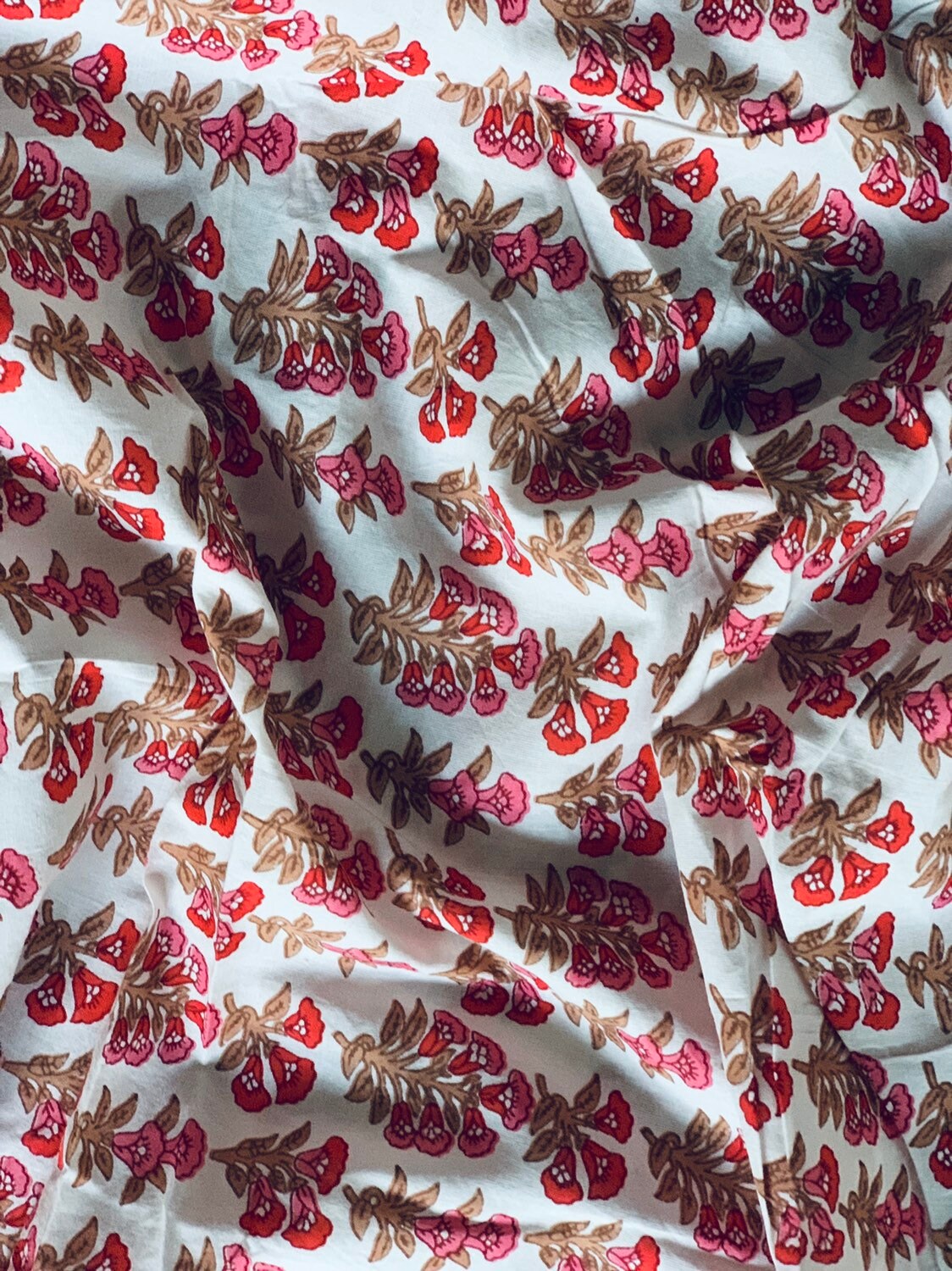 Modern floral fabric soft Cotton Fabricsewing theme fabric | Etsy