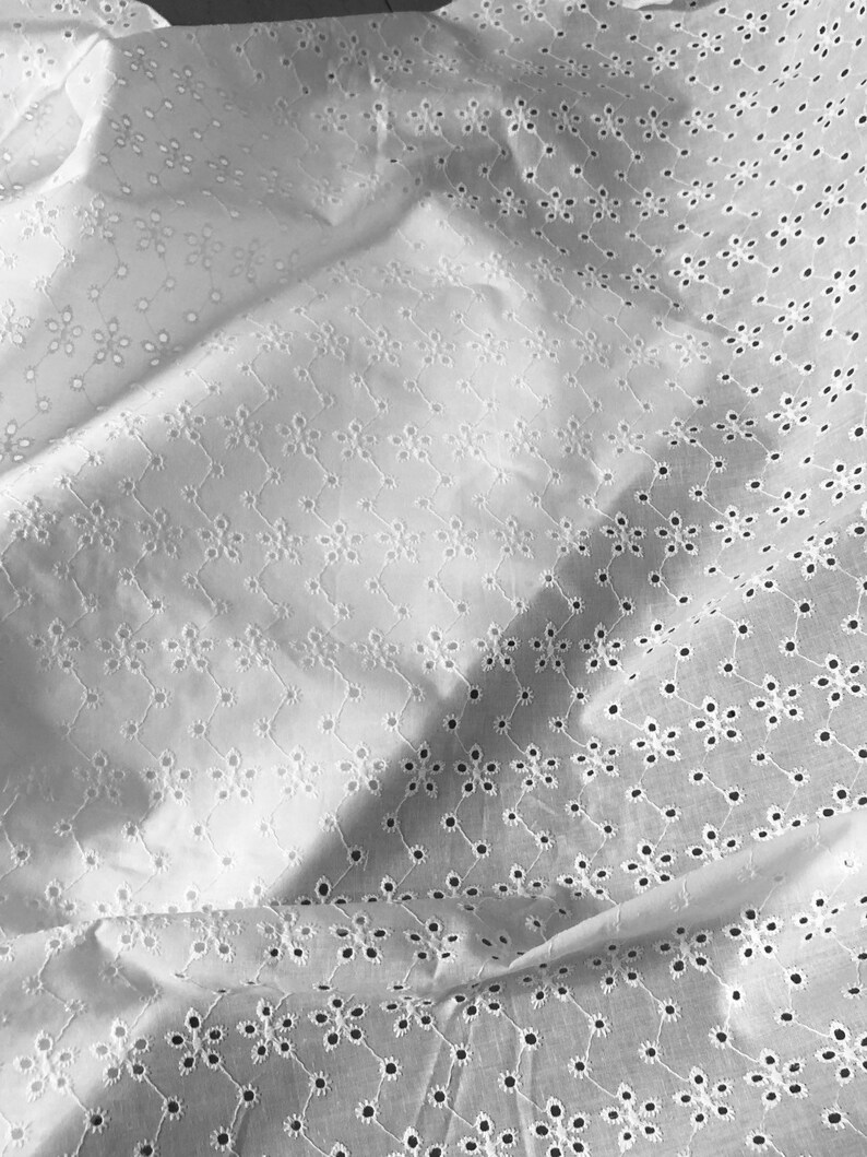 Eyelet fabric white Eyelet dress Embroidered eyelet eyelet | Etsy