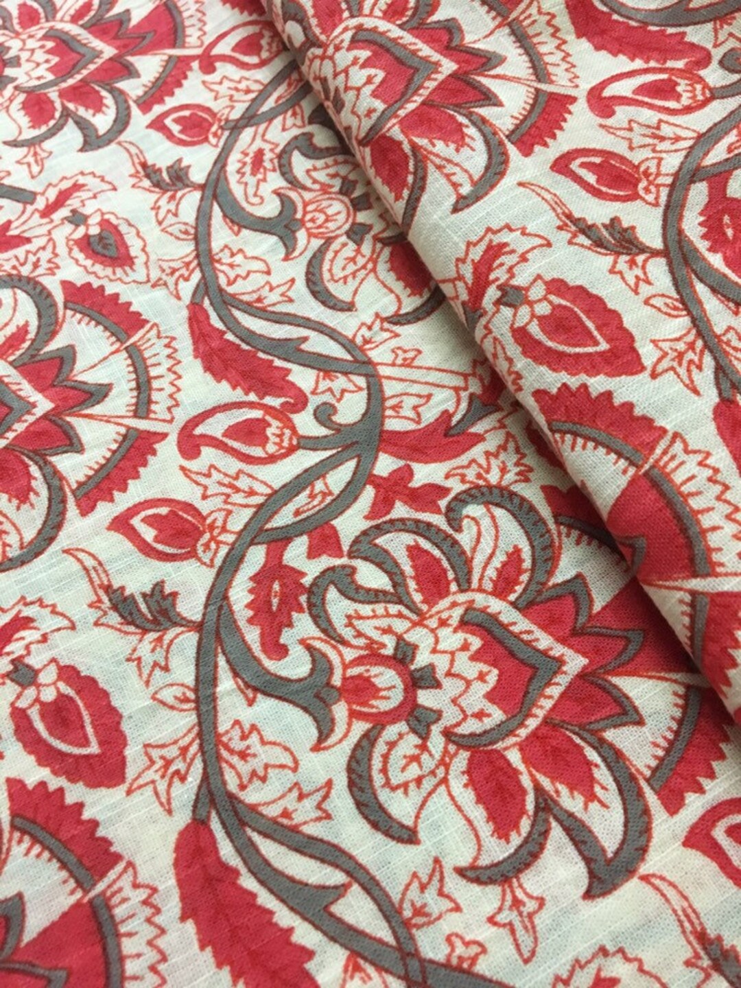 Cotton Fabric, Sewing Theme Fabric, Cotton Dress, Modern Floral Fabric ...