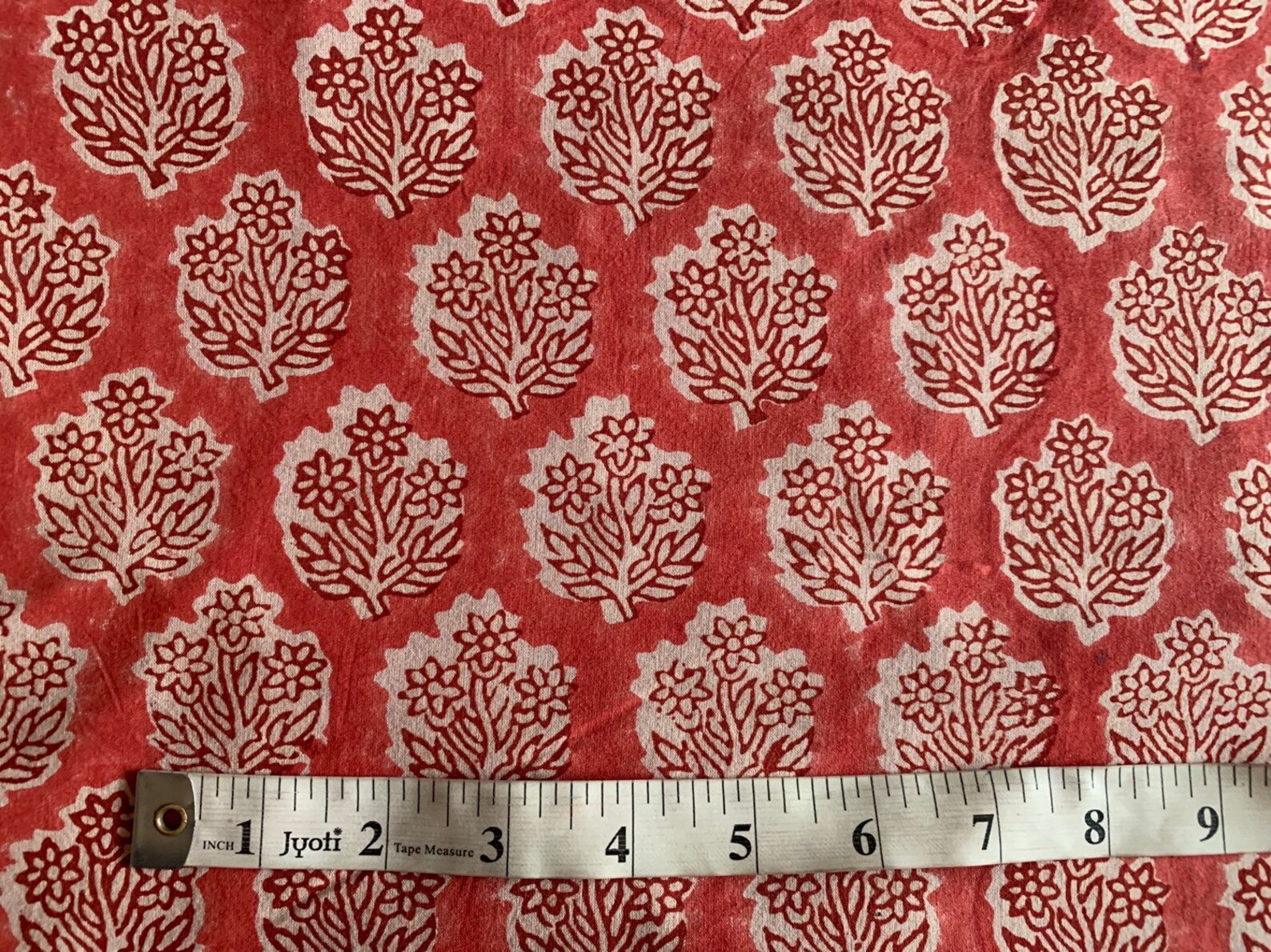 Beautiful Floral Print Hand Block Print Fabric Modern | Etsy