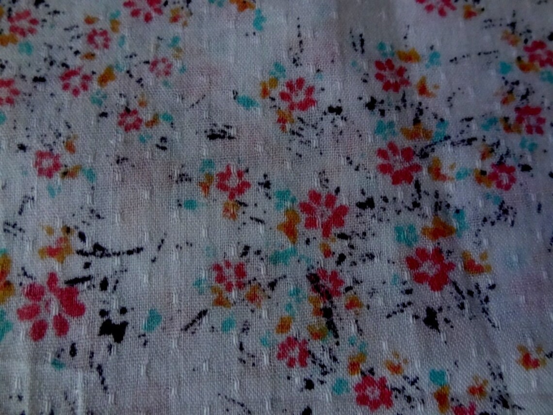 Floral Print Cotton Fabric by Yard Indian Fabric Women's | Etsy