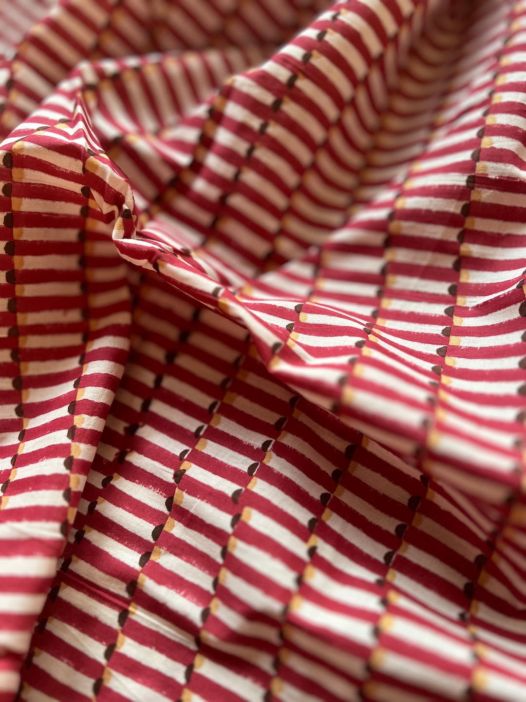 Geometric Print, Cotton Fabric, Block Print Fabric - Etsy