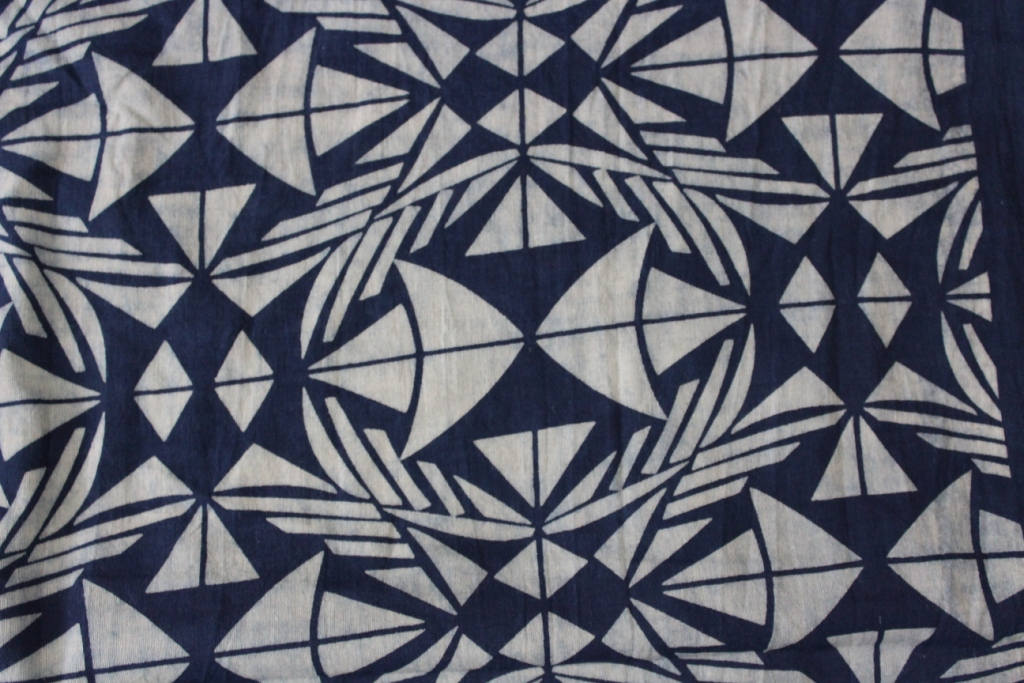 Hand Block Print Indigo Dyed Fabric Geometric Print Fabric - Etsy