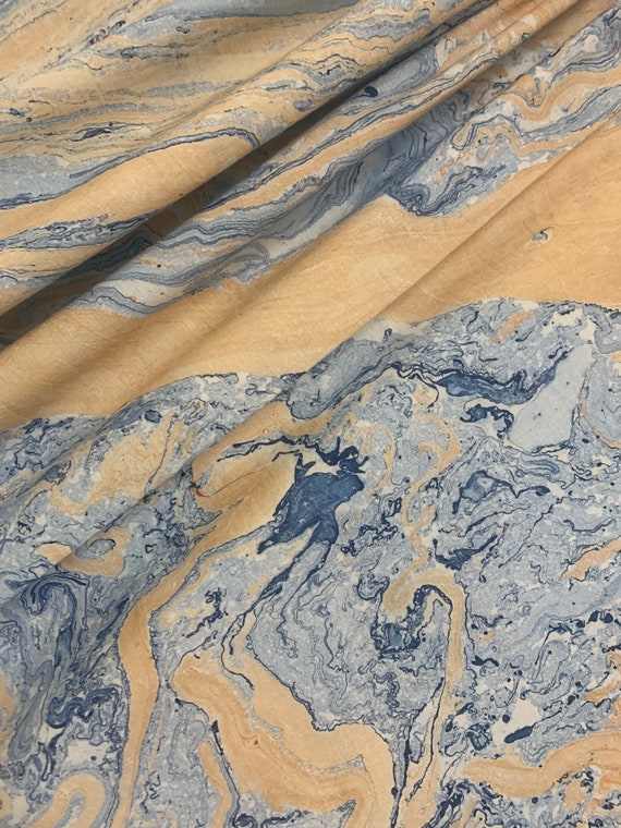 2.5 yard marble print Block print fabric Womens clothing | Etsy
