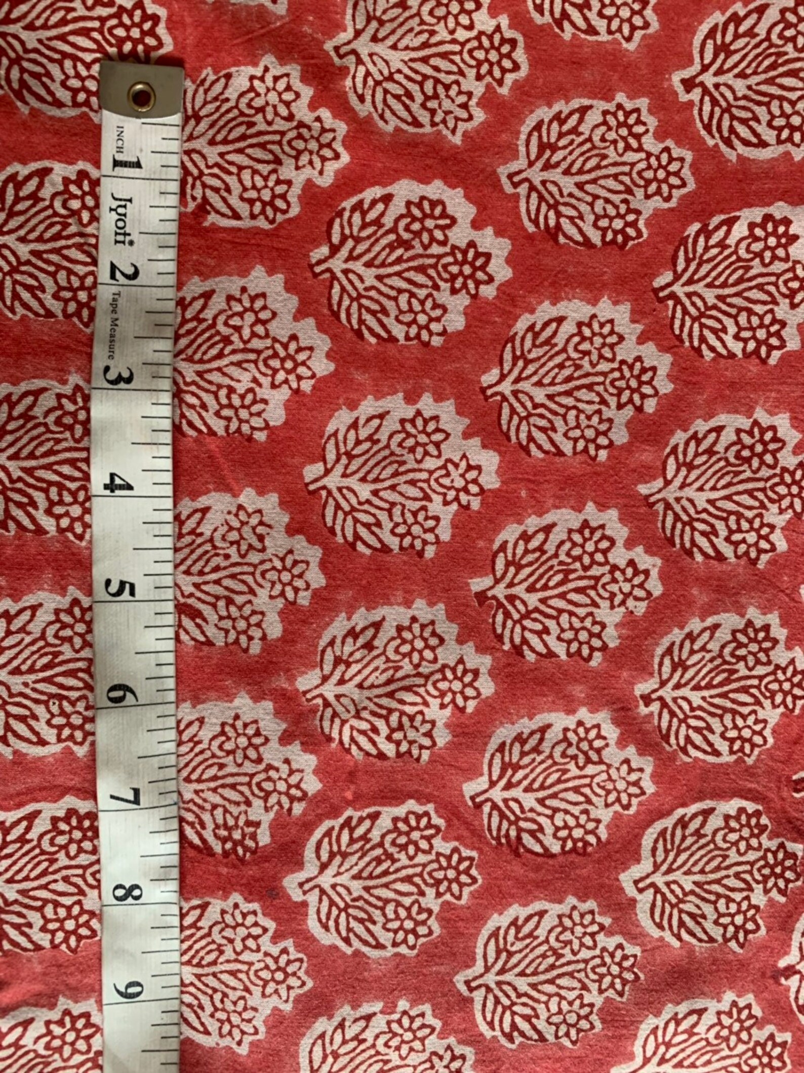 Beautiful Floral Print Hand Block Print Fabric Modern | Etsy