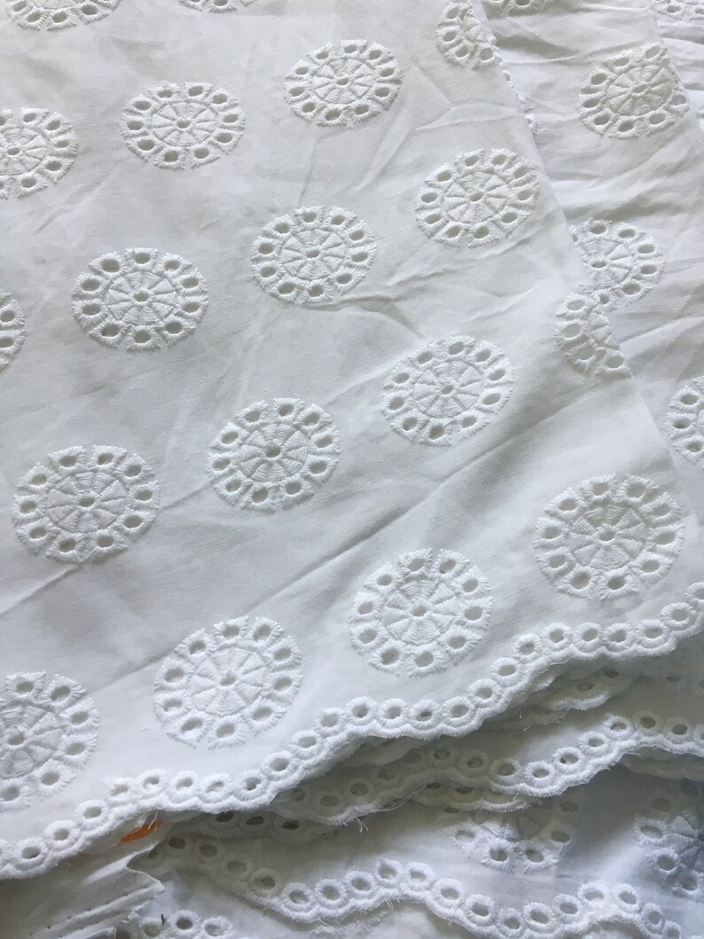 Eyelet Fabric Eyelet Dress Embroidered Eyelet Eyelet Cotton | Etsy