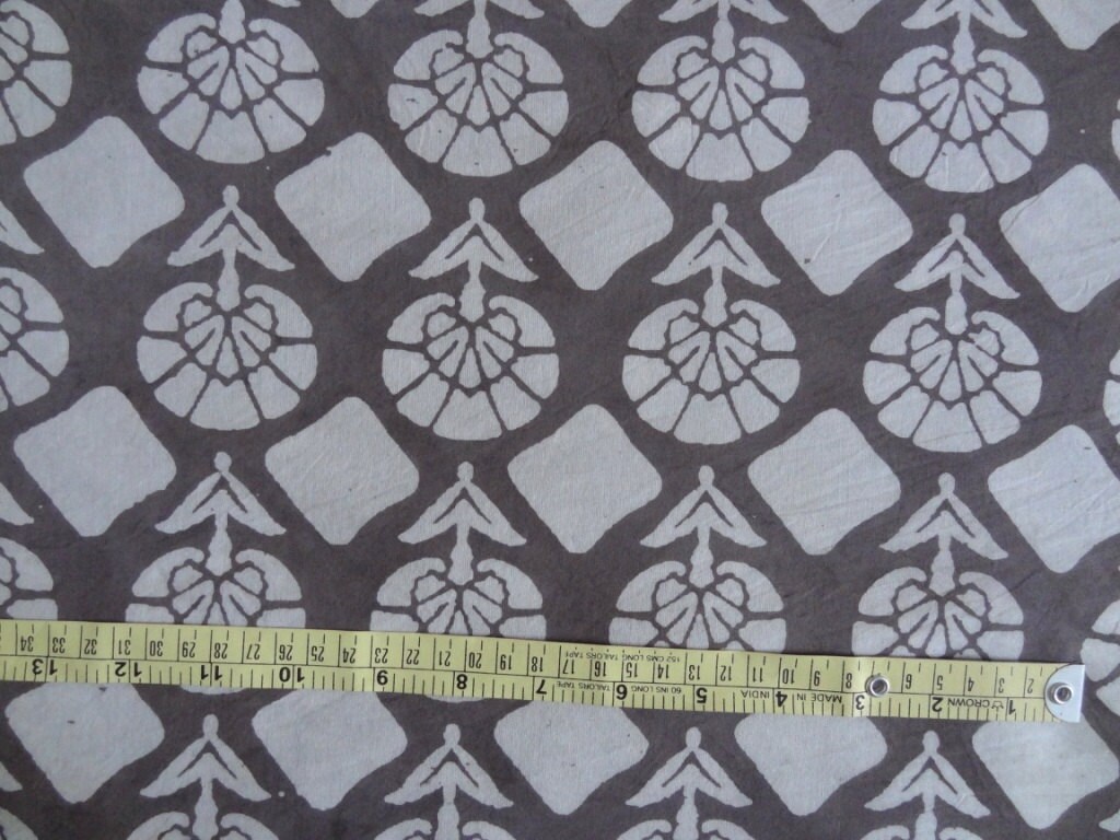 Floral Print Block Print Fabric Indian Fabricwomens - Etsy