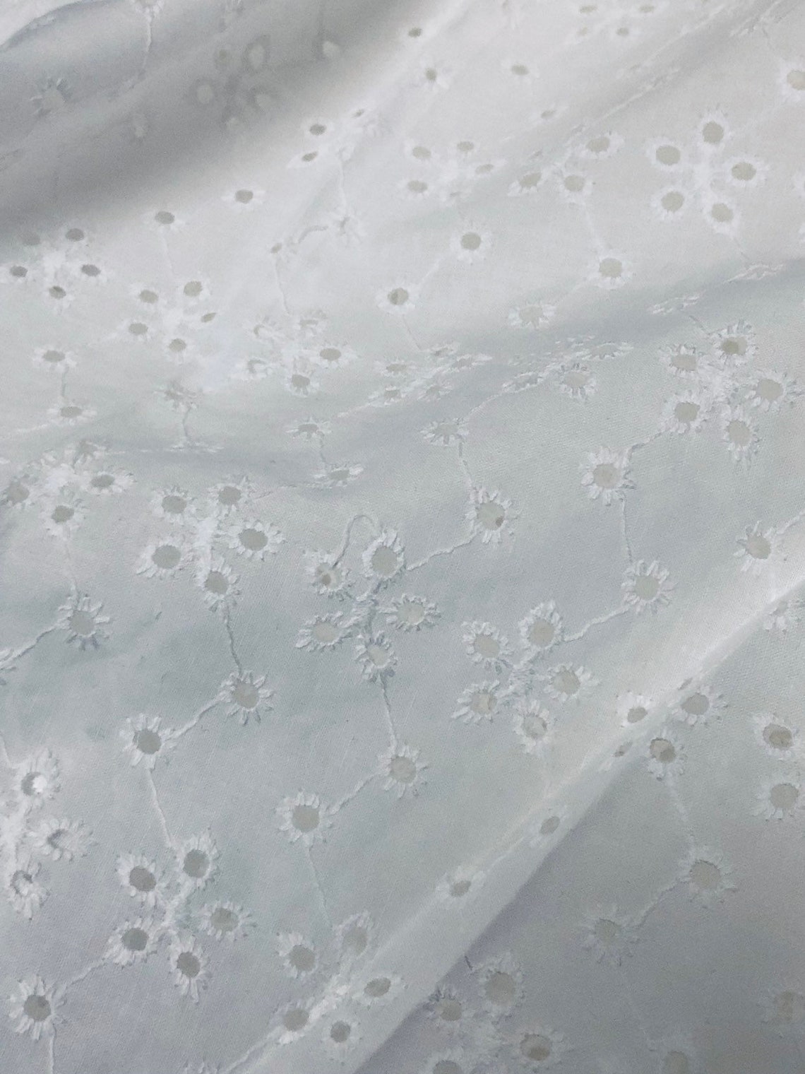 Eyelet fabric white Eyelet dress Embroidered eyelet eyelet | Etsy