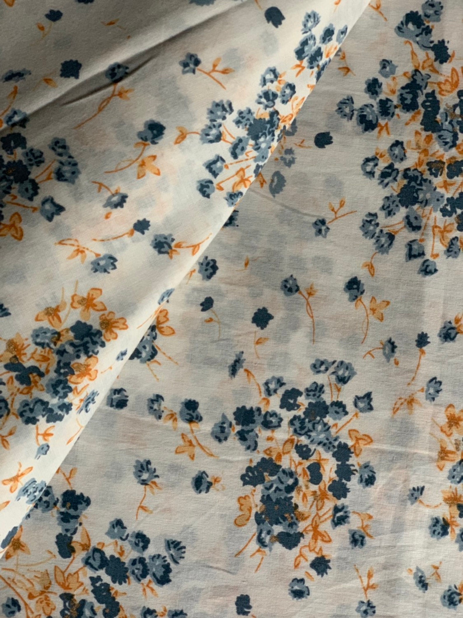 Soft Cotton Fabric Floral Screen Print Soft Cotton Fabric - Etsy