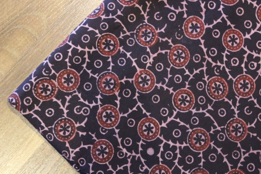 Geometric Print Ajrakh Print Block Pint Fabric Vegetable Dyes Casual ...