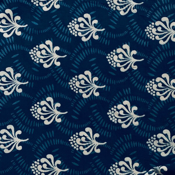 Indigo Print Fabric - Etsy
