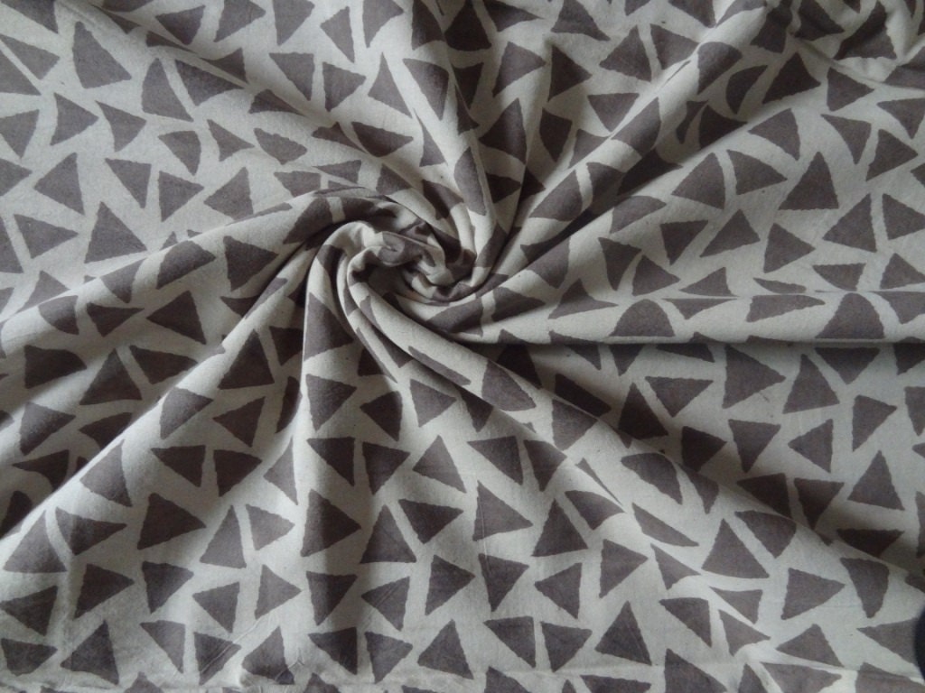 Geometric Print Block Print Fabric Cotton Fabric Kashish - Etsy