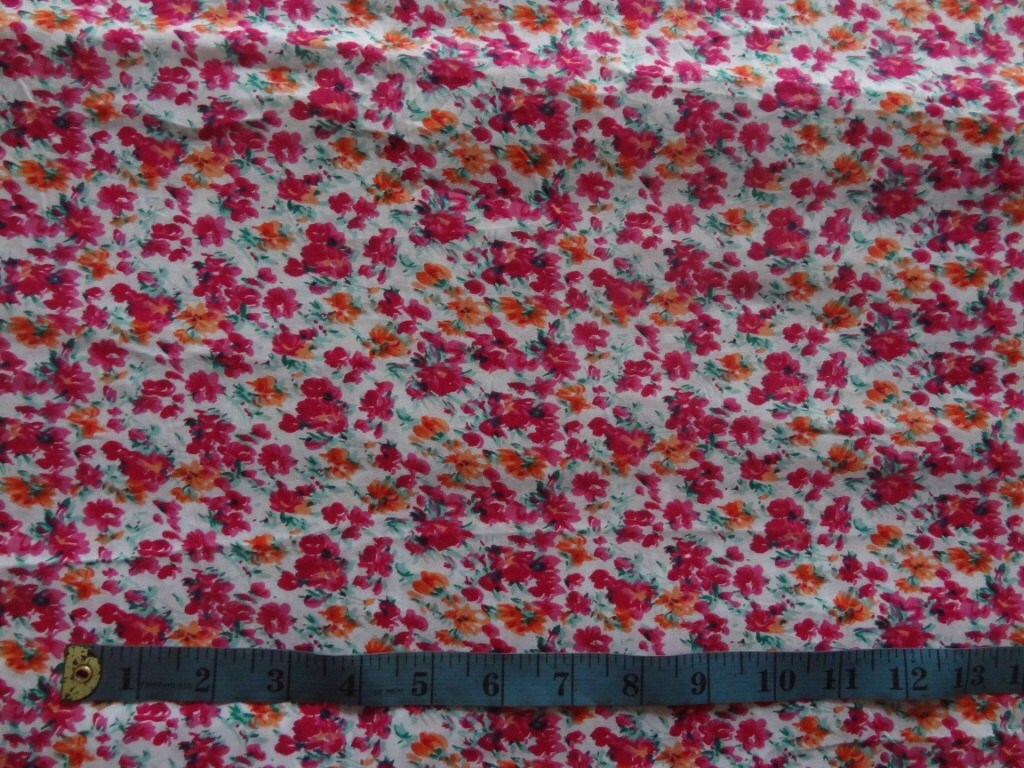 Tiny Floral Print Indian Fabric Cotton Fabric Multi Color - Etsy