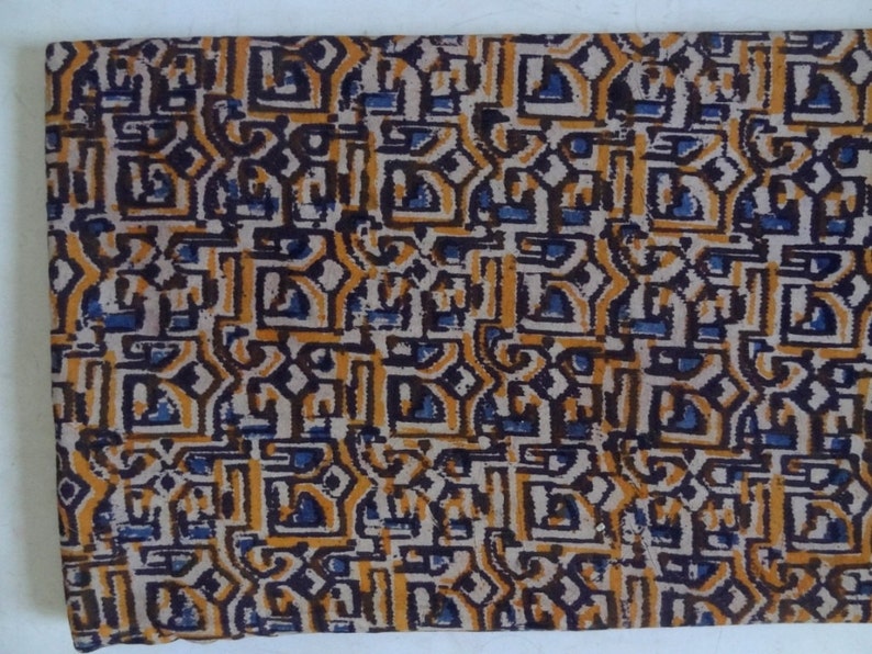 Geometric Print Block Print Fabric Womens Clothing Vegetable - Etsy