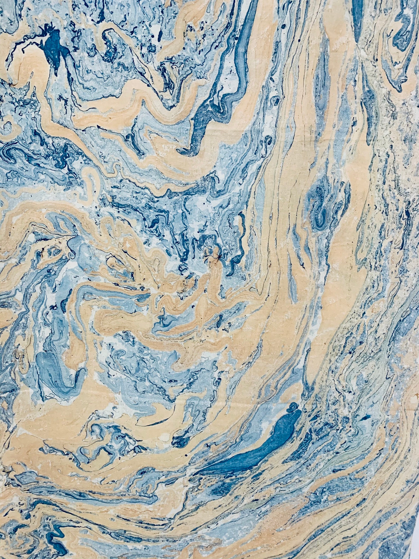 2.5 yard marble print Block print fabric Womens clothing | Etsy