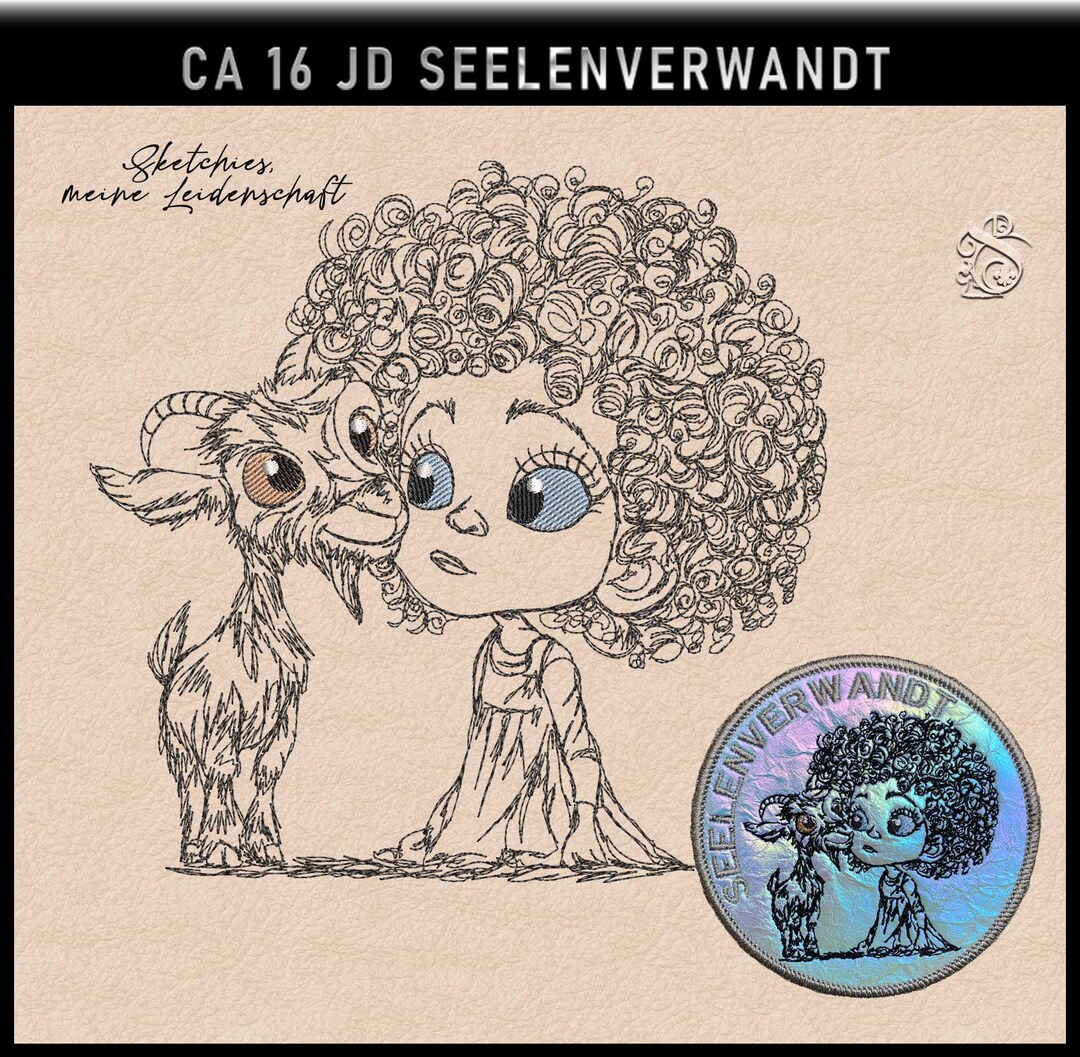 Embroidery File CA 16 JD Soul Mate - Etsy