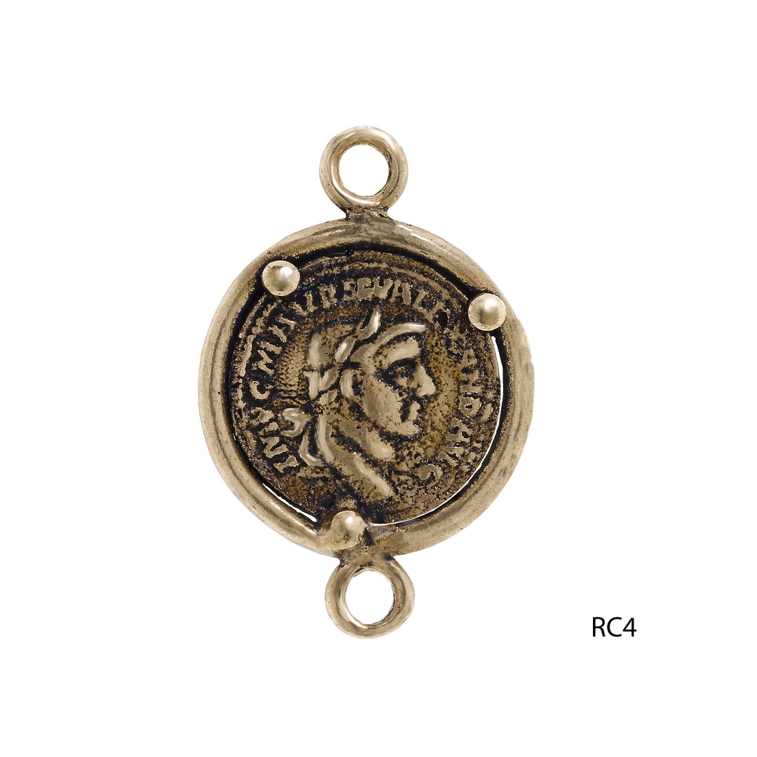 Roman Coin Connector,antique Greek Coin,coin Bracelet Component ...