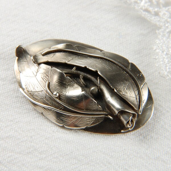 Silver Brooch Pin - Etsy