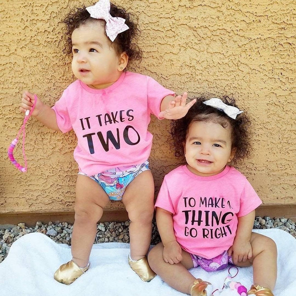 Shirts for Twins Twin Baby Shirts 90s Baby Shirts It Takes - Etsy