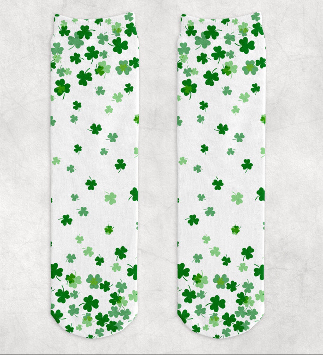 Shamrock Socks, St Patricks Day Socks, Lucky Shamrock Socks, St Patty ...