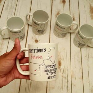 Long Distance Friendship Mug, Going Away Gift, Goodbye Gift, Best ...