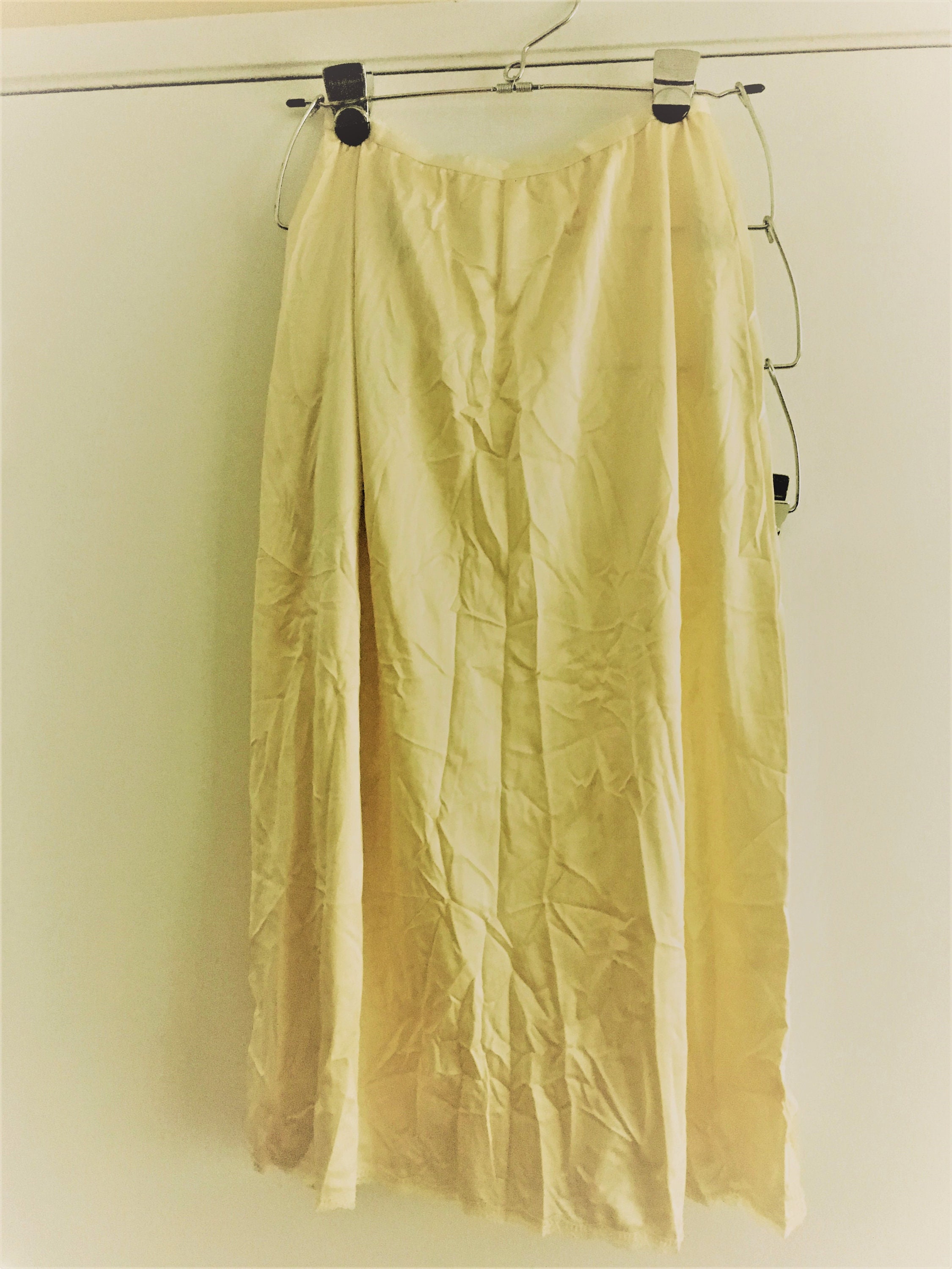 Vintage Shadowline Light Beige Half Slip Open Style Lace M Free ...