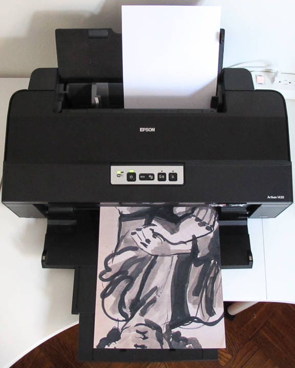 Printable Wall Art, Figure Drawing, Digital Download, Boho Decor ...