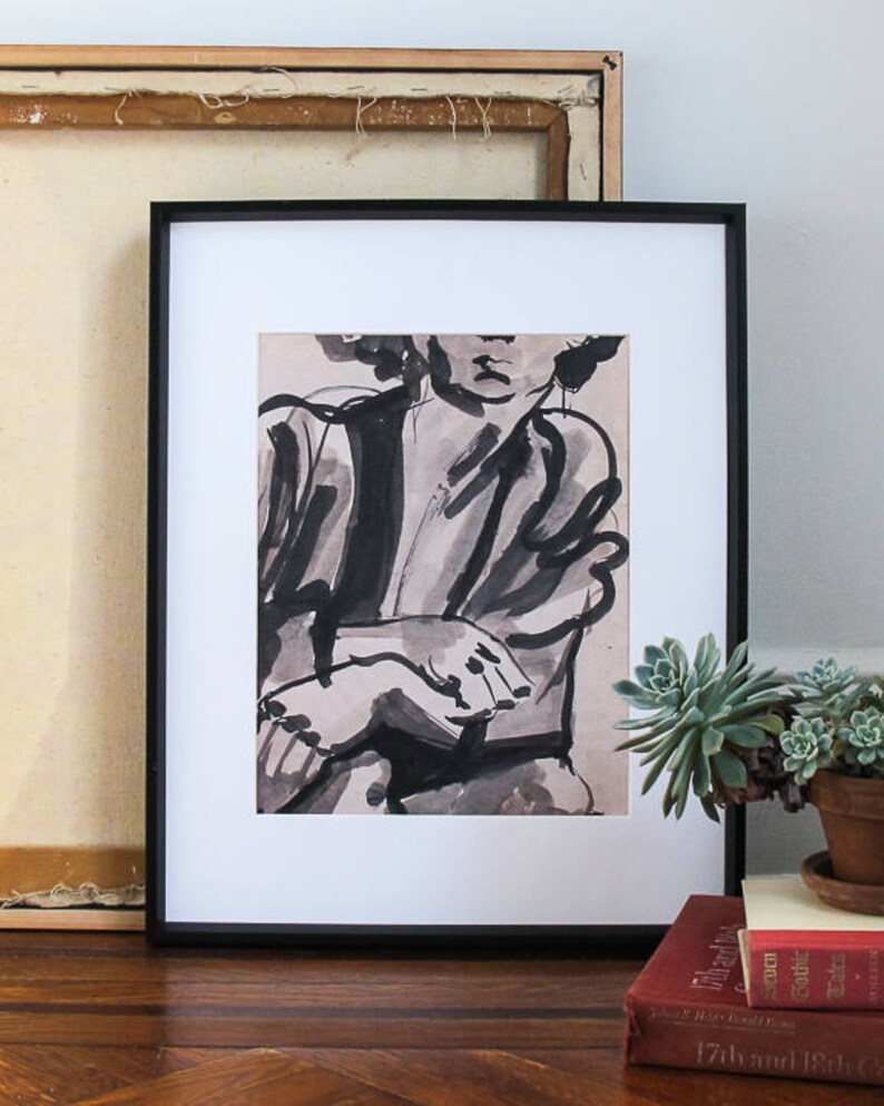 Printable Wall Art Figure Drawing Digital Download Boho | Etsy