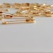 100 Very Small Gold Color Safety Pins. 3/4 Inch Long Metal - Etsy