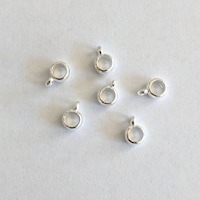 Silver Bail DIY Pendants Gemstones and Crystal Clamped Bails - Etsy