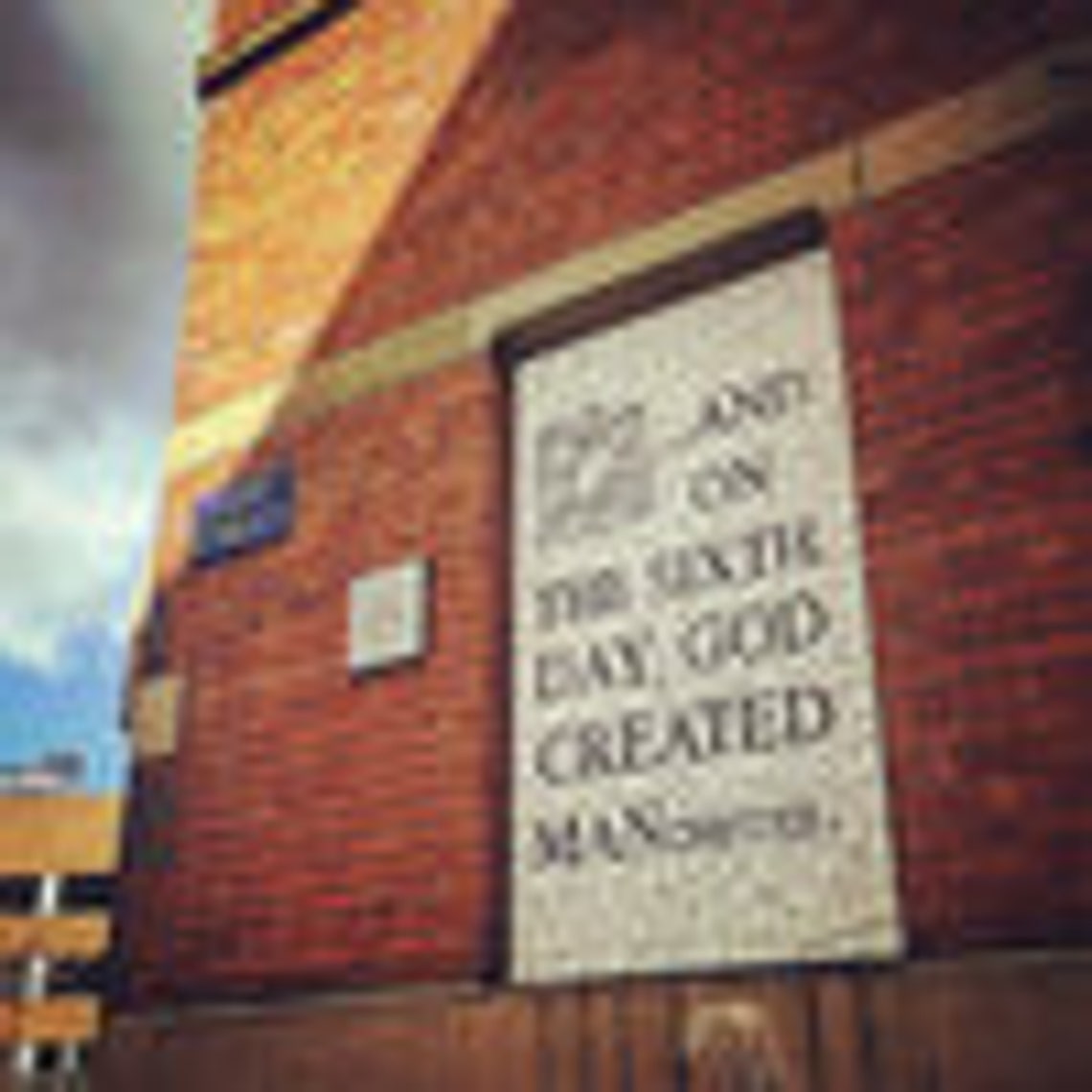 God Created Manchester/on the Sixth Day/framed Print/micro - Etsy