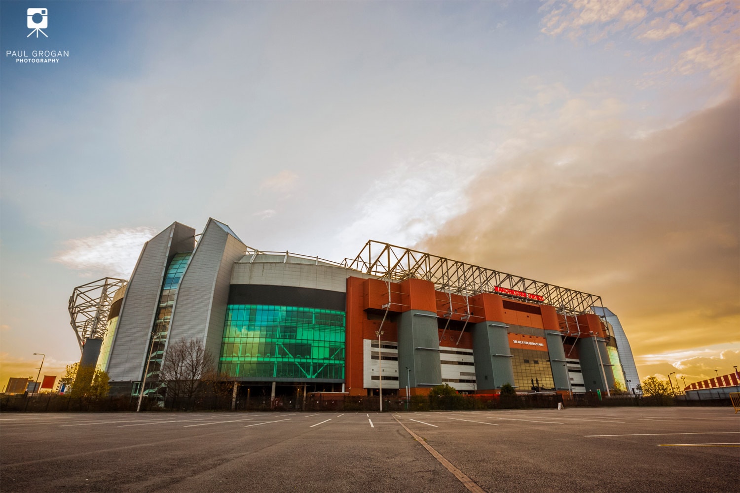 Old Trafford at Sunset / A Colour Photo/ Manchester United / - Etsy
