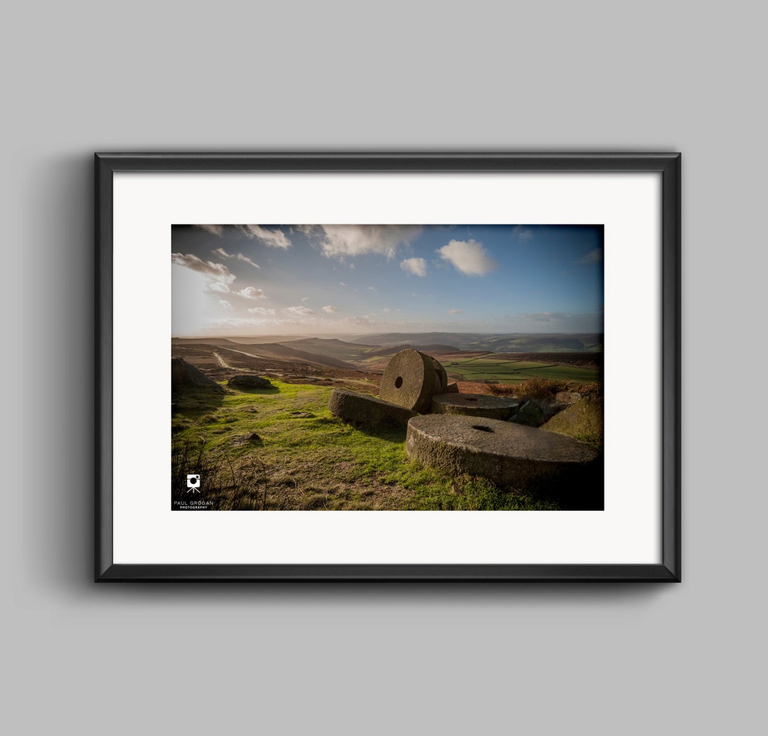 Stanage Edge Sunrise | Peak District Landscape Photograph | Living Room ...