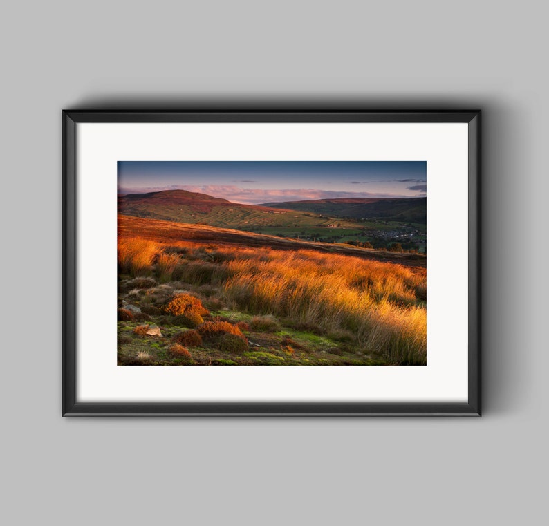 Sunrise Over Reeth Swaledale Yorkshire a Fine Art Landscape - Etsy