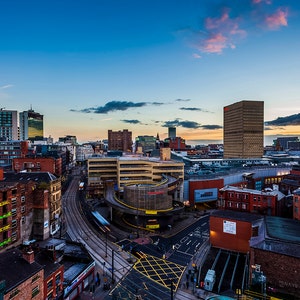 Shudehill Manchester Skyline at Sunset / Fine Art / Photograph / Giclee ...