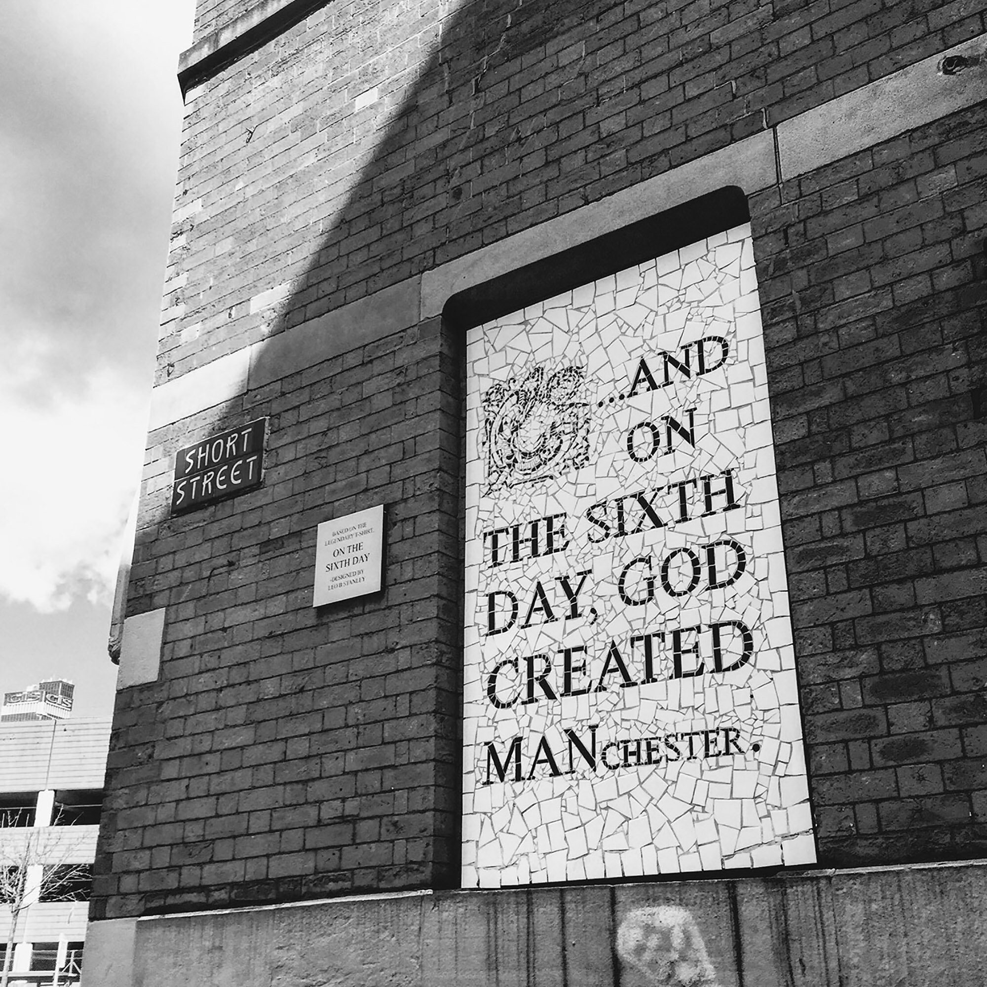 On the Sixth Day God Created Manchester/ Square Frame/black & - Etsy UK