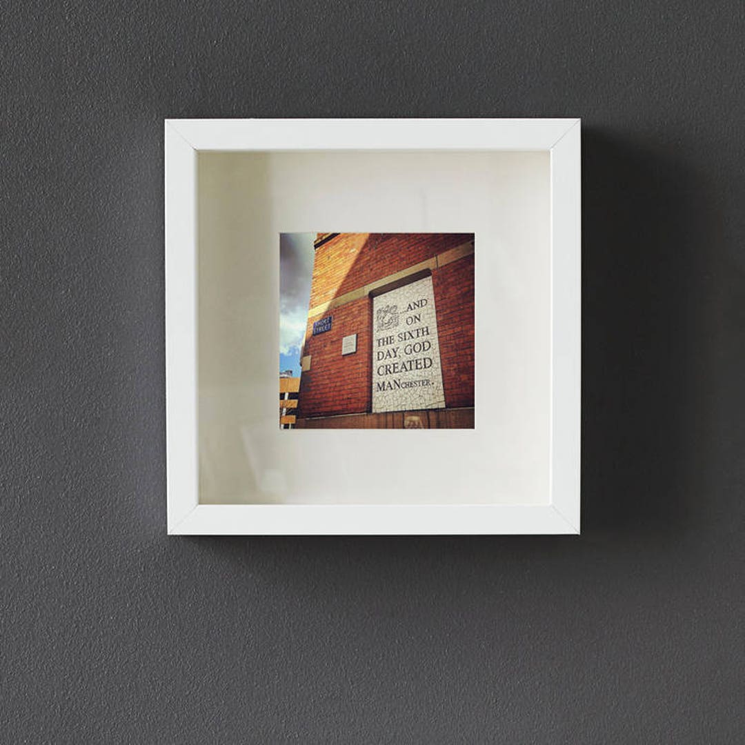 God Created Manchester/on the Sixth Day/framed Print/micro - Etsy