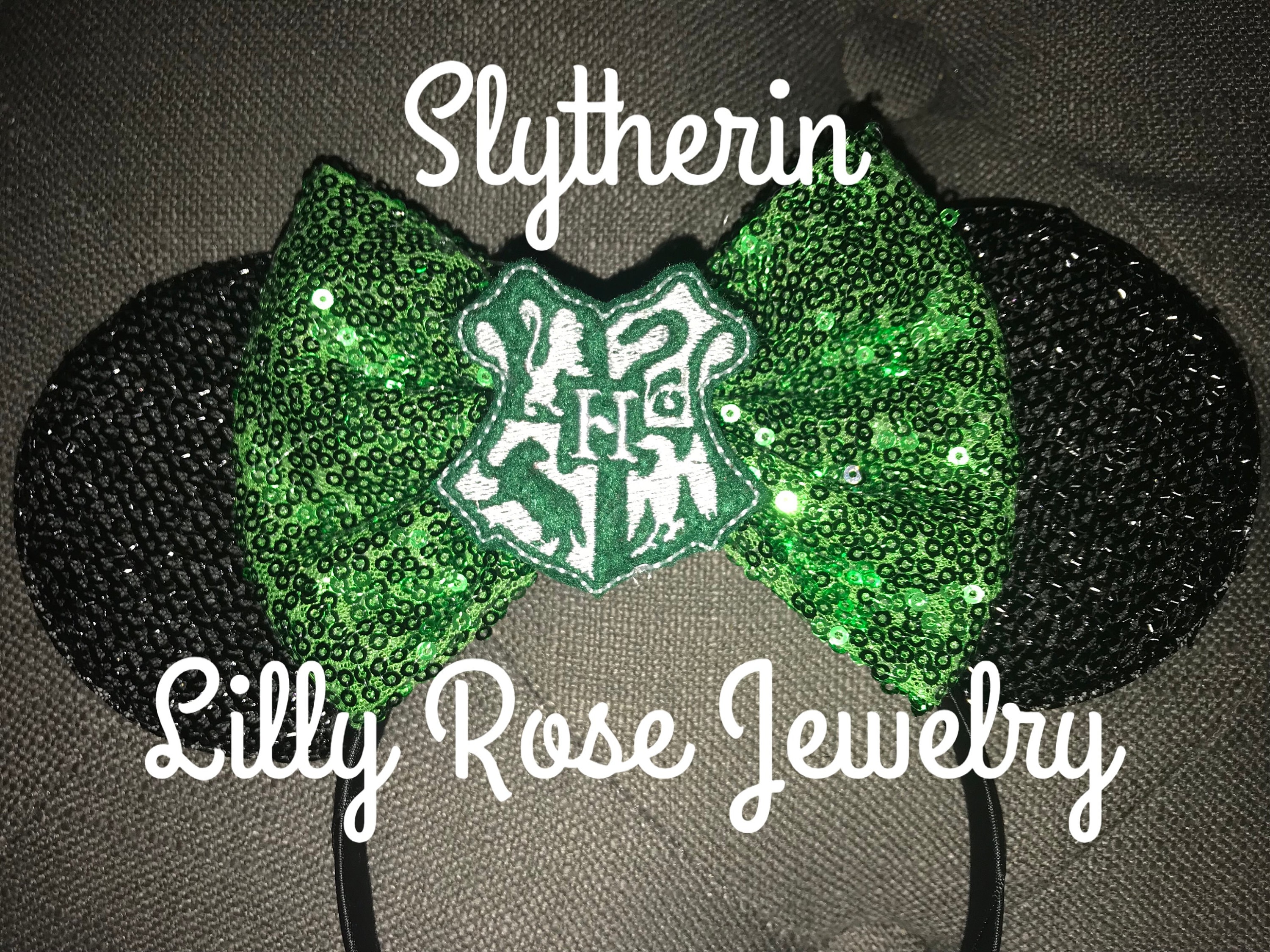 Harry Potter House Inspired Minnie Mouse Ears Sequin Bow Hufflepuff ...