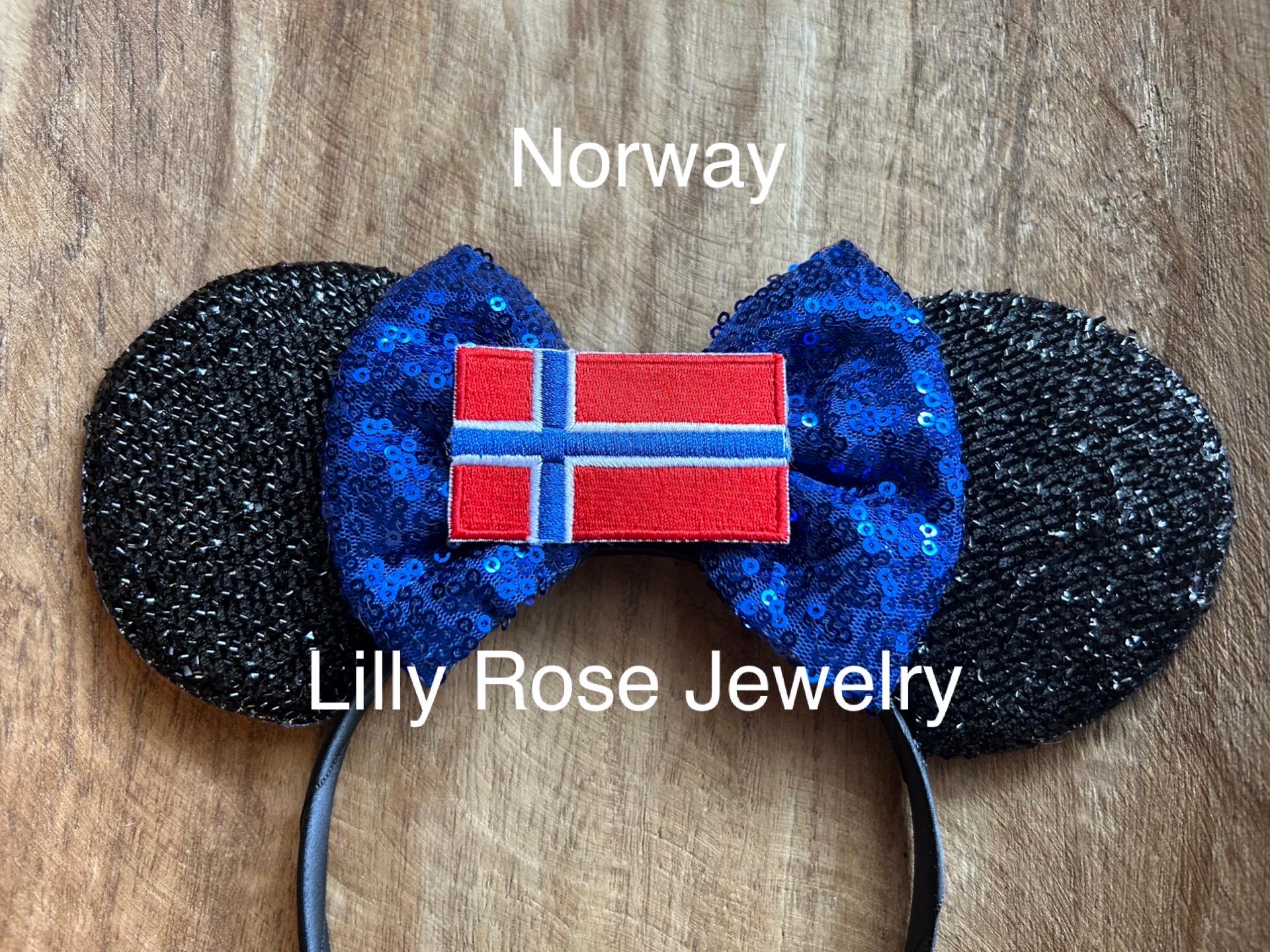 Epcot Around the World Flags Minnie Mouse Ears Inspired Headband Mexico ...