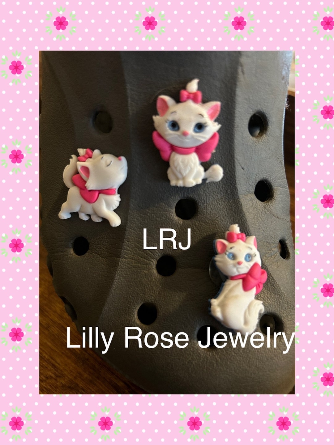Marie the Cat Inspired Shoe Charms Rubber Clog Charms Shoe Clips Ready ...