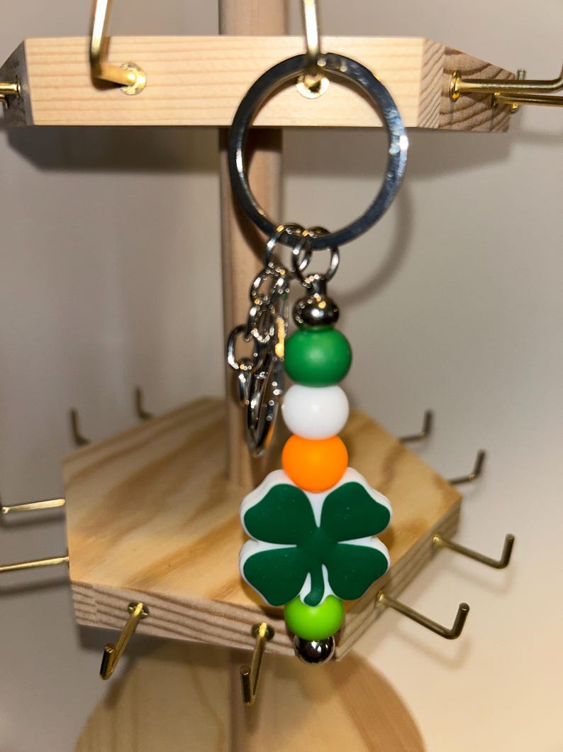 St. Patrick's Day Irish Keychain Shamrock Beer Gnome Purse Charm ...