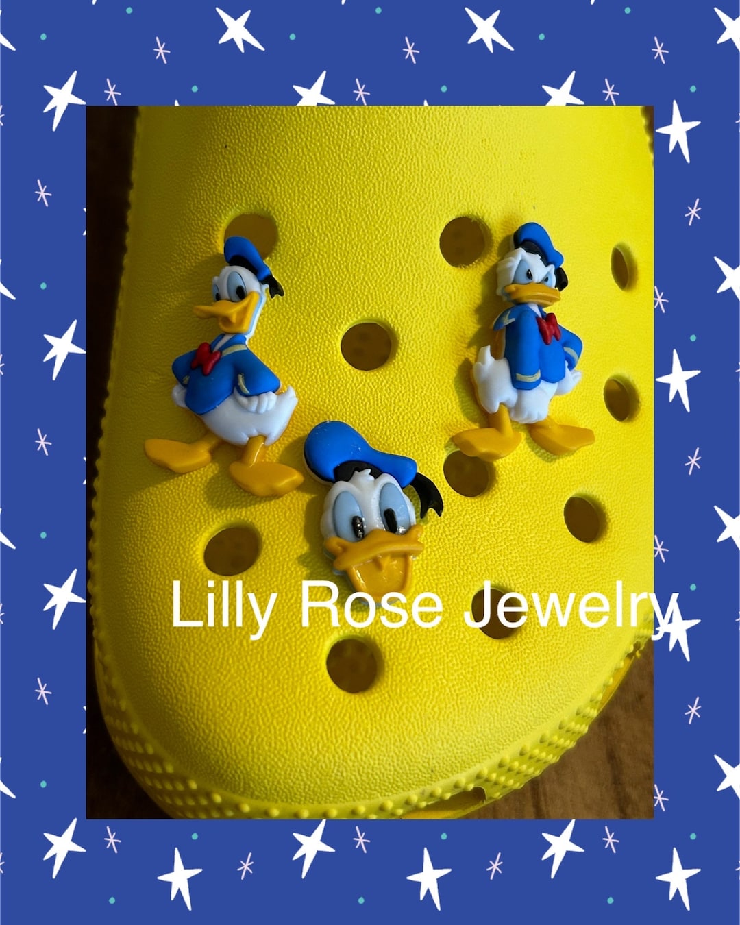 You Choose Set of 3 or Single Donald Duck Inspired Shoe Charms Disney ...