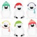 Winter Polar Bears Clip Art for Scrapbooking Card Making Cupcake ...