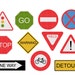 Road Signs Clip Art for Scrapbooking, Cricut Cut Files, Sublimation ...
